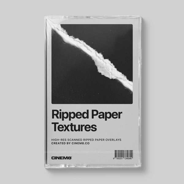 Ripped & Torn Paper Texture Overlays for Photoshop & Video Editing