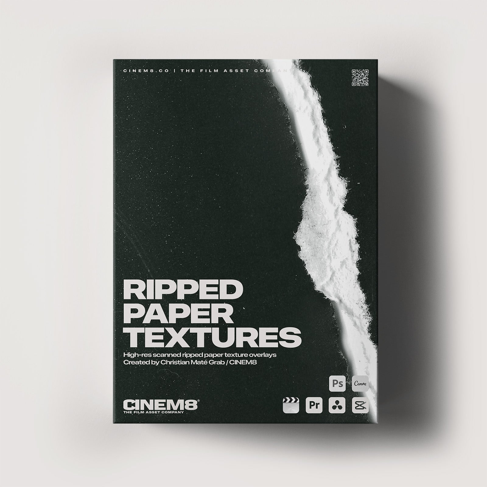 Ripped Paper Texture Overlays for Photoshop & Video Editing